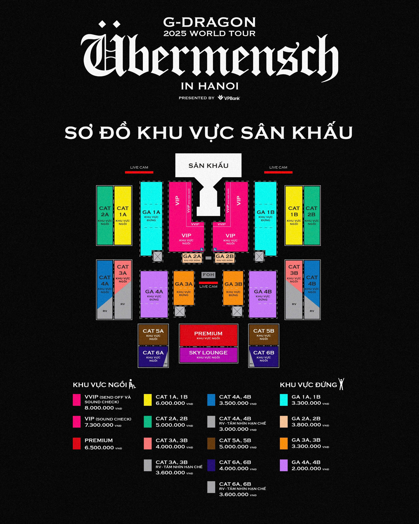 G-DRAGON 2025 WORLD TOUR [Übermensch] SẼ DIỄN RA TẠI VINHOMES OCEAN PARK 3